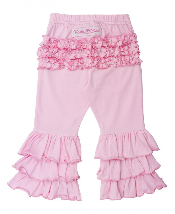 Pink 3-Ruffle Flare Pants | 6-12M 18-24M – Little Footprints Children's ...
