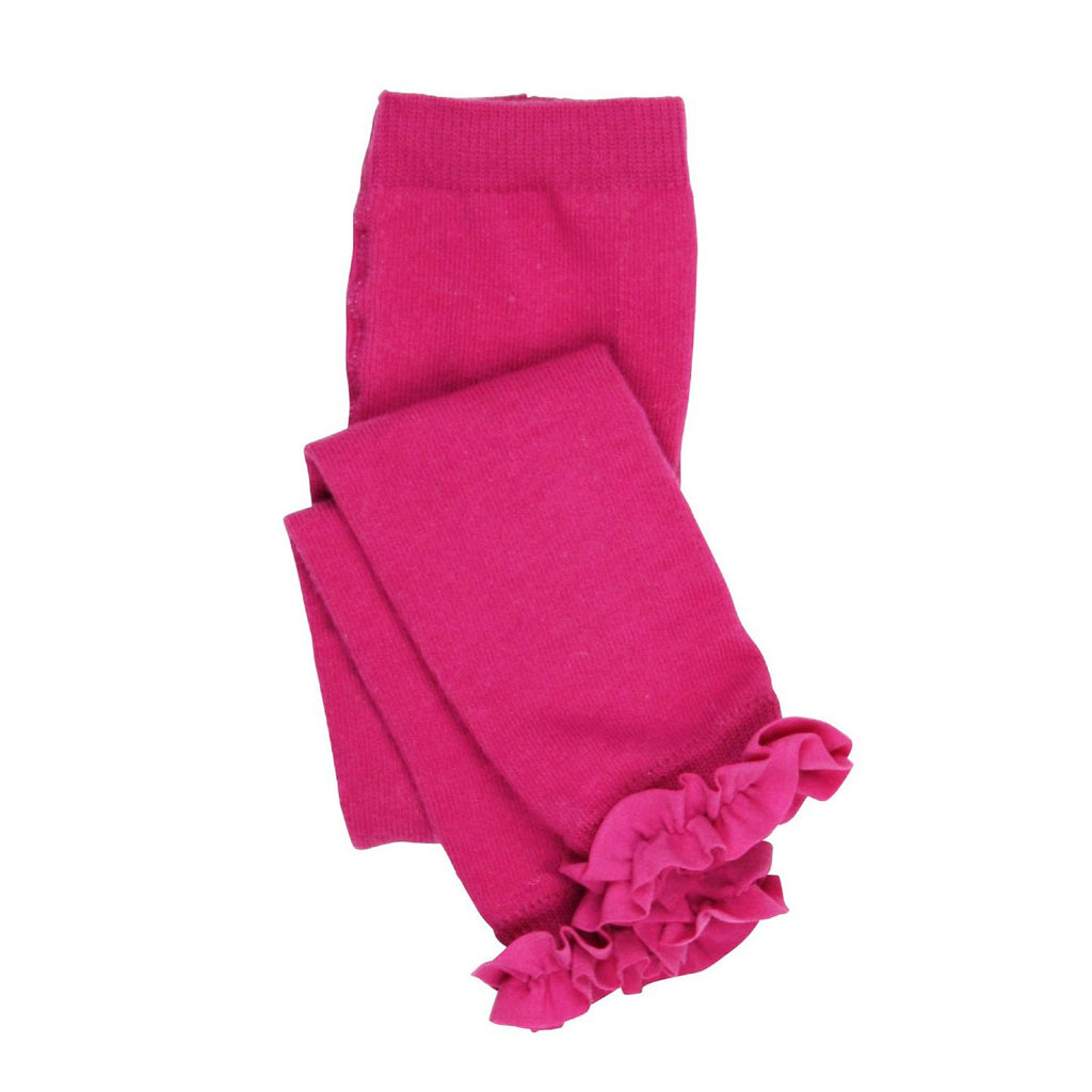 Fuchsia Footless Ruffled Tights | 0-6M 12-24M 2T-4T – Little Footprints ...